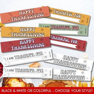 Thanksgiving Paper Chain, Gratitude Activity, Family Fun, Holiday ...