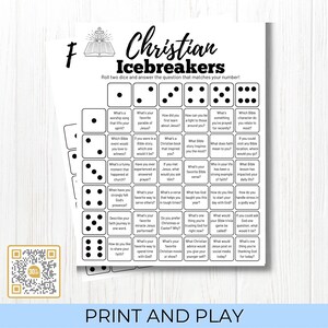 Christian Icebreaker Game - Printable Bible Conversation Starter - Fun ...