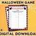 Printable Halloween A-Z Game, Alphabet Word Game, Party Game, Classroom ...