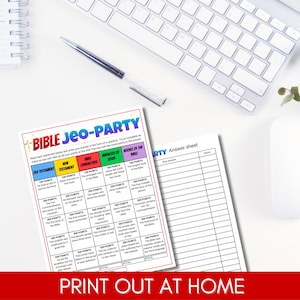 Bible Jeopardy Game, Fun Bible Trivia for Family, Printable Jeopardy ...