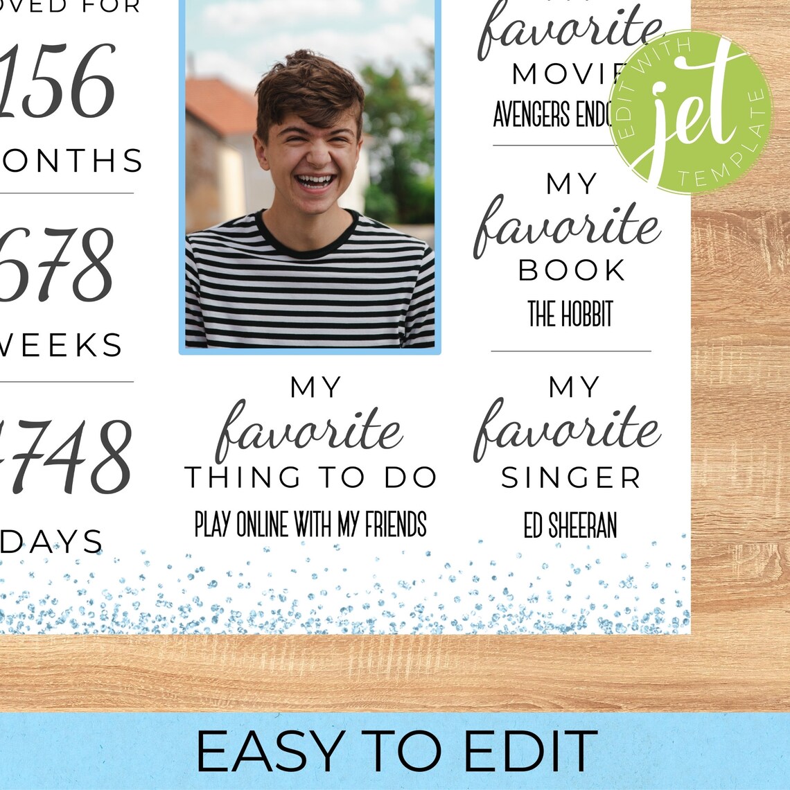 13th Birthday Sign, Teenager Boy Birthday Party Ideas, 13th Birthday ...
