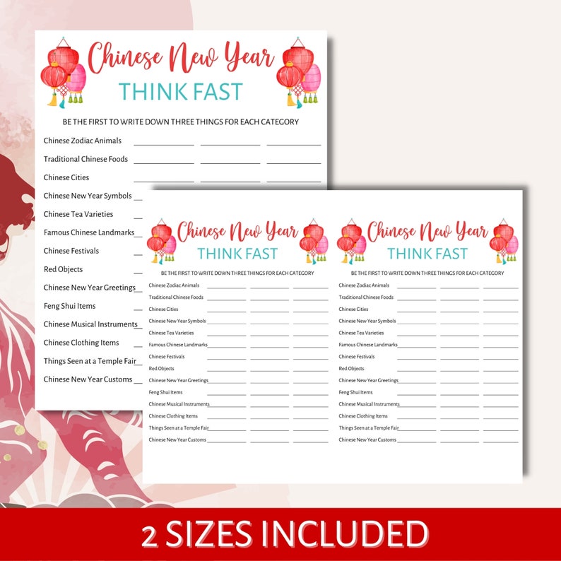 Chinese New Year Party Games, Lunar New Year, 15 Fun Party Games ...