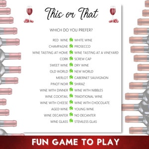Wine Party This or That Game, Printable Game, Bachelorette Party ...