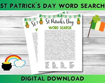Printable St Patrick's Day How Many Words Game, St Paddy's Day Party ...