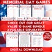 Printable Patriotic Scavenger Hunt Game, Memorial Day, Independence Day ...