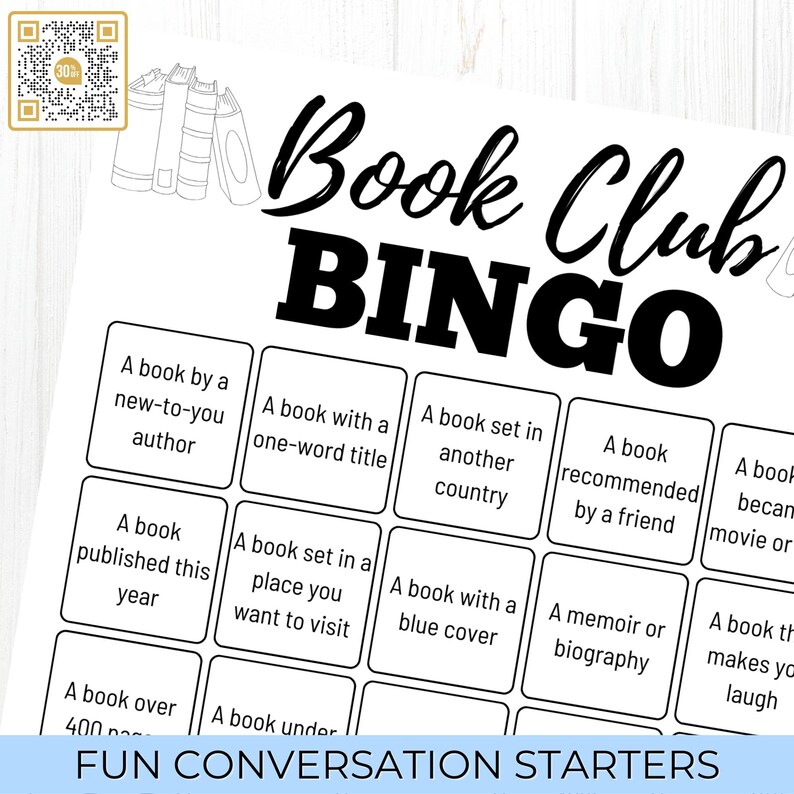 Book Bingo Challenge - Printable Tracker - Reading Journal - Perfect ...