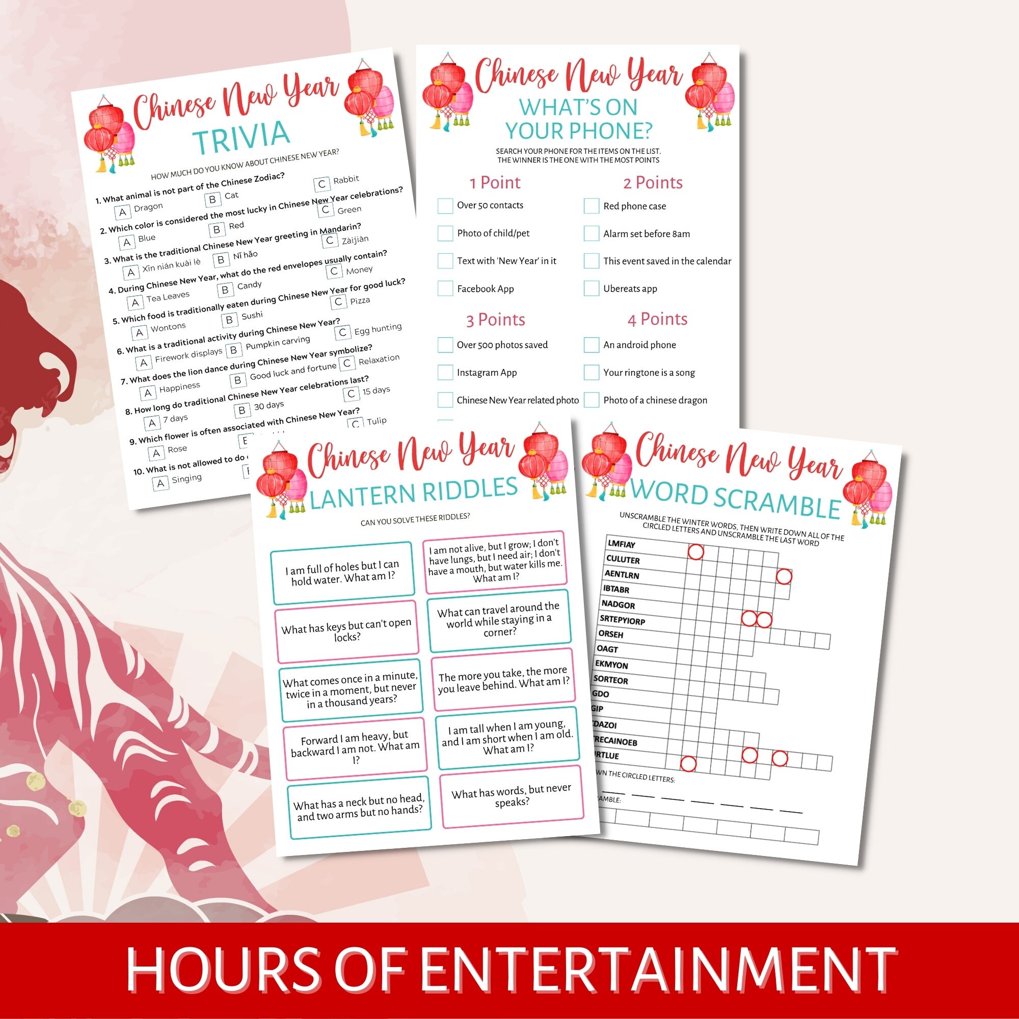 Chinese New Year Party Games, Lunar New Year, 15 Fun Party Games ...