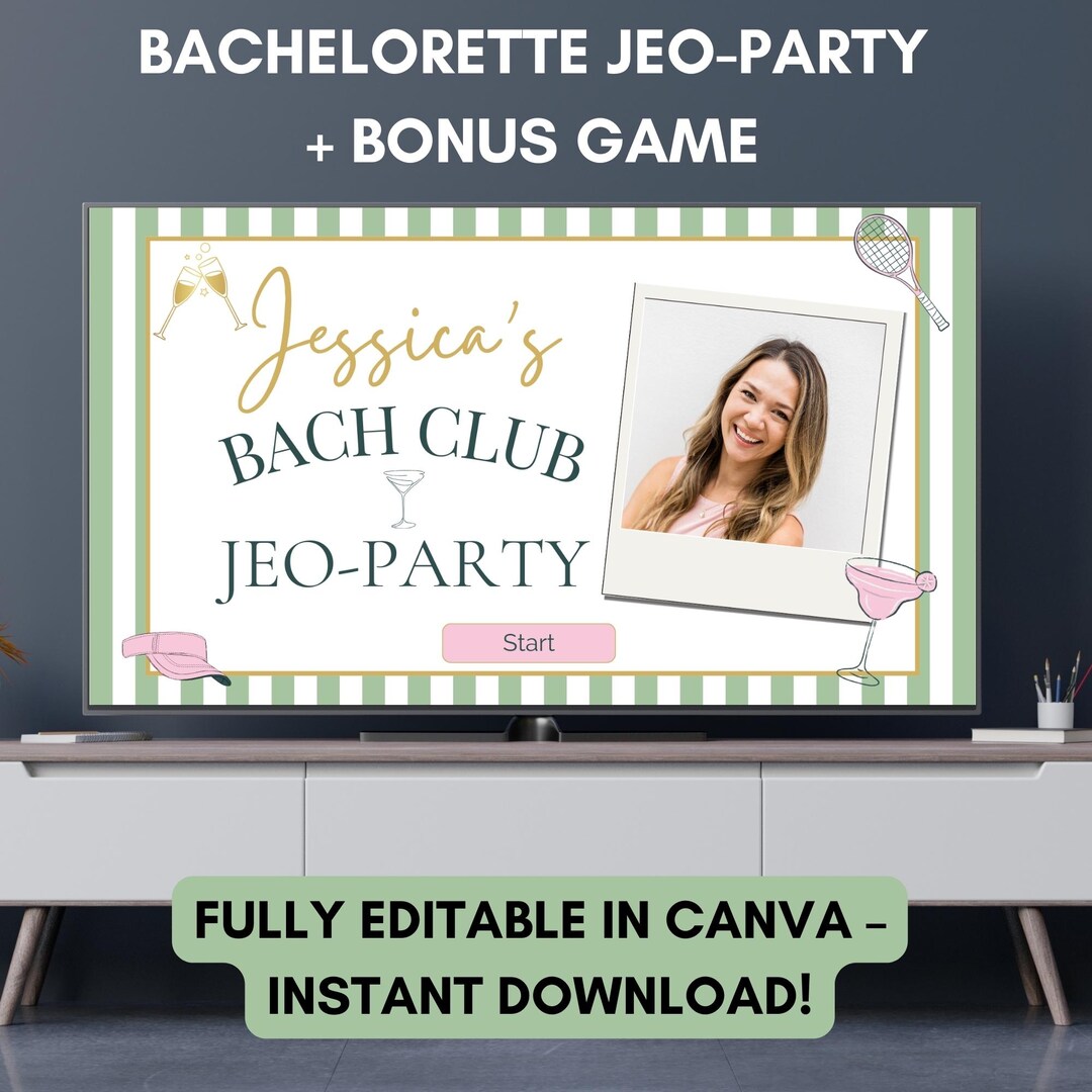 Bach Club Jeoparty Game, Customizable Digital Download for Bachelorette ...