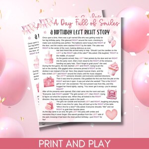 Left Right Birthday Game, Pass the Prize, Pink Birthday Girl Game, Fun ...