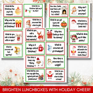Christmas Joke Advent Cards, Fun Countdown to Christmas, 40 Printable ...