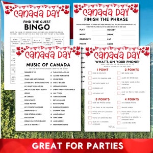Canada Day Party Game, Family Game, Canada Day Activity, Instant ...