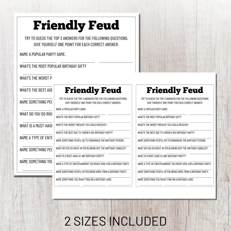 75th Birthday Party Games, Born in 1951 Trivia (digital Download) - Etsy