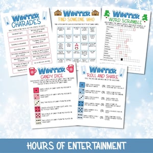 Winter Games Bundle 15 Fun Party Games Family Activities - Etsy UK