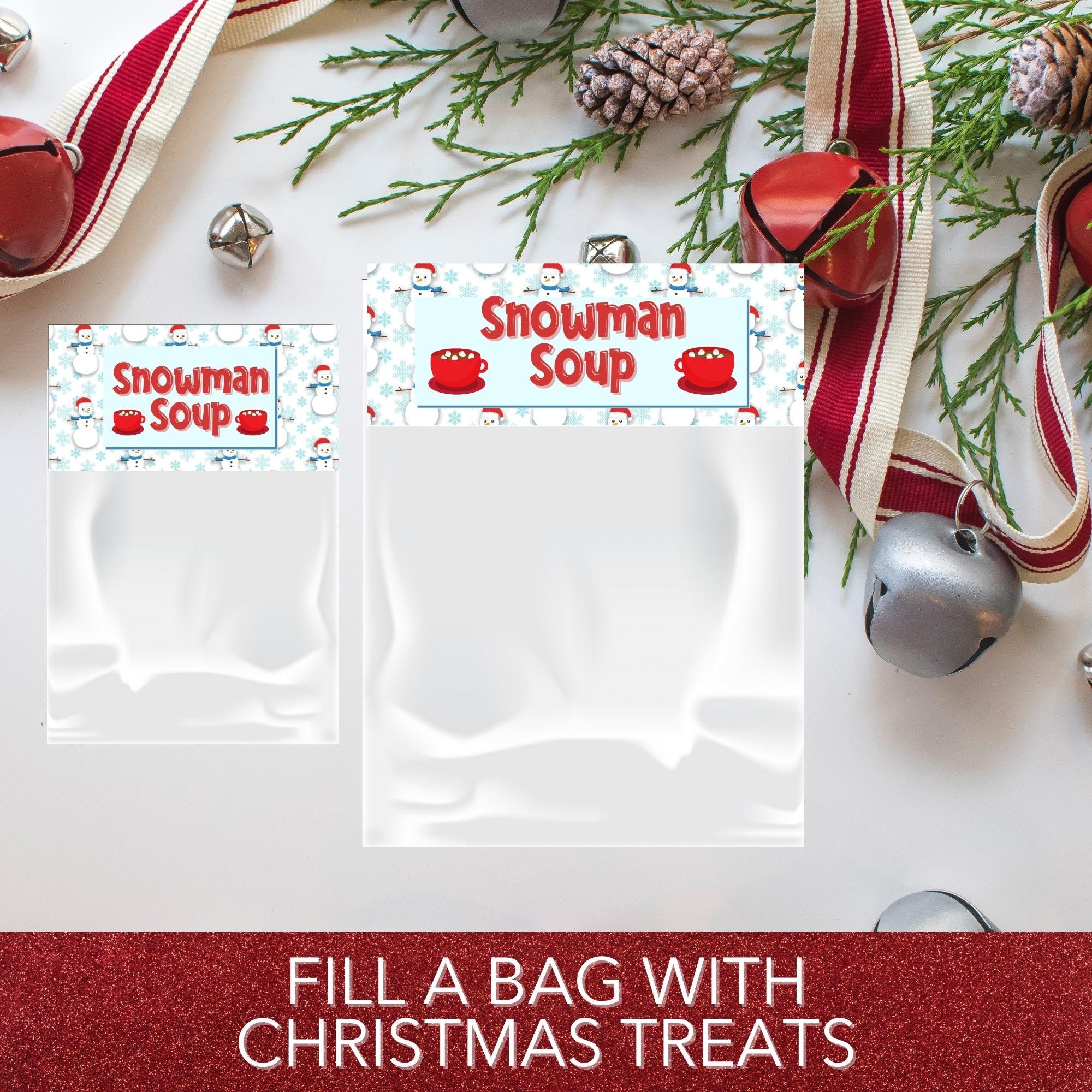 Printable Snowman Soup Treat Bag Topper Instant Download - Etsy