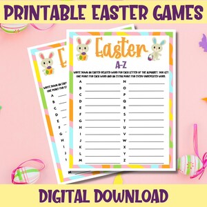 Printable Easter A-Z Game, Alphabet Game, Instant Download, Classroom ...
