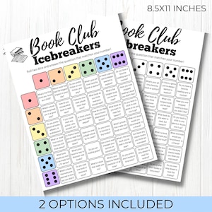 Book Club Icebreaker Game, Digital Download for Reading Groups ...