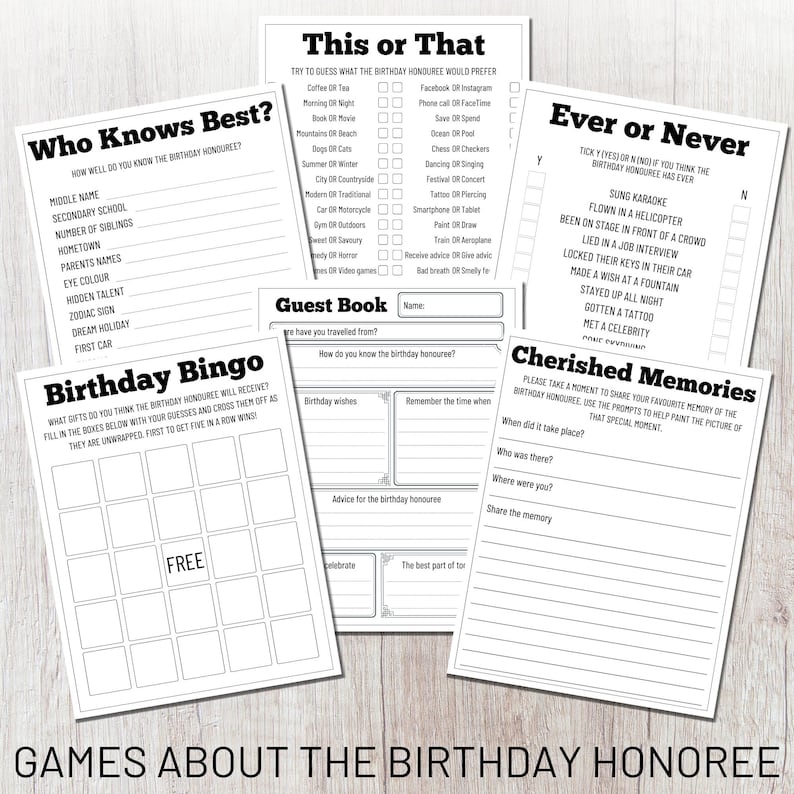 75th Birthday Party Games, Born in 1951 Trivia (digital Download) - Etsy