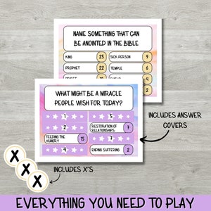 Bible Friendly Feud Game, Church Game, Family Party Game, Printable ...