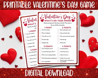 Printable Valentine's Day Finish the Phrase Party Game | Etsy