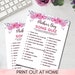 Printable Mother's Day Song Quiz Game, Music About Moms, Family Game ...