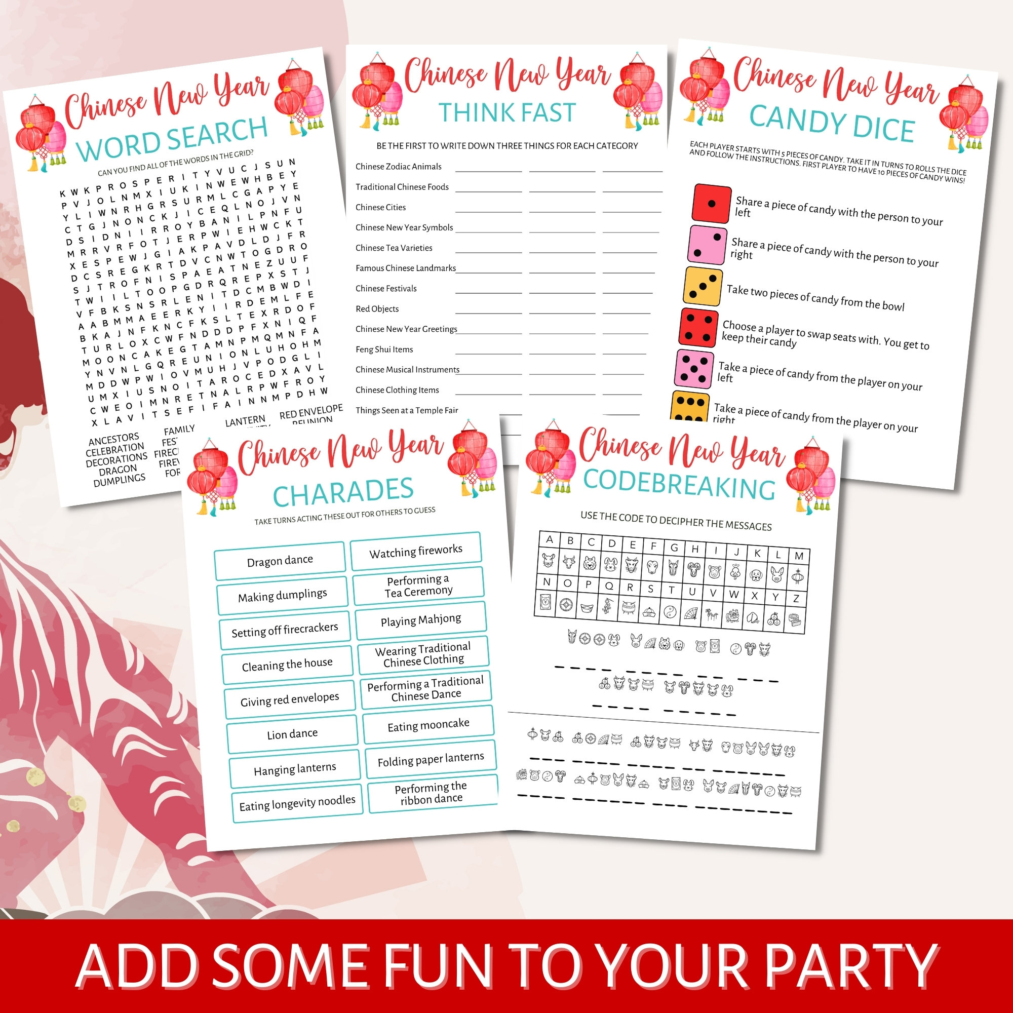 Chinese New Year Party Games, Lunar New Year, 15 Fun Party Games ...