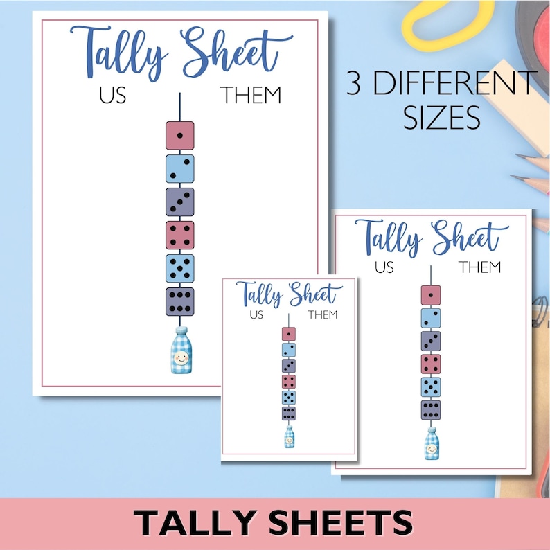 Back to School Bunco Cards, Editable Printable Game Bundle, School ...