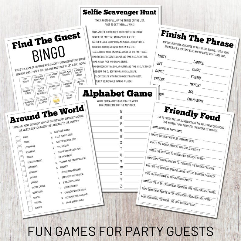 75th Birthday Party Games, Born in 1951 Trivia (digital Download) - Etsy