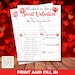 Secret Valentine Gift Exchange Ideas, Editable Template for Parties ...