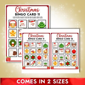 Printable Christmas Bingo Game, Instant Digital Download, 30 Unique ...