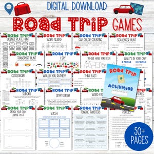 Kids Road Trip Games, Printable Family Road Trip Planner, Car Games ...