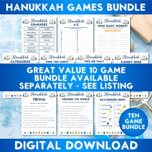 Printable Hanukkah This or That Game, Digital Download, Party Game ...