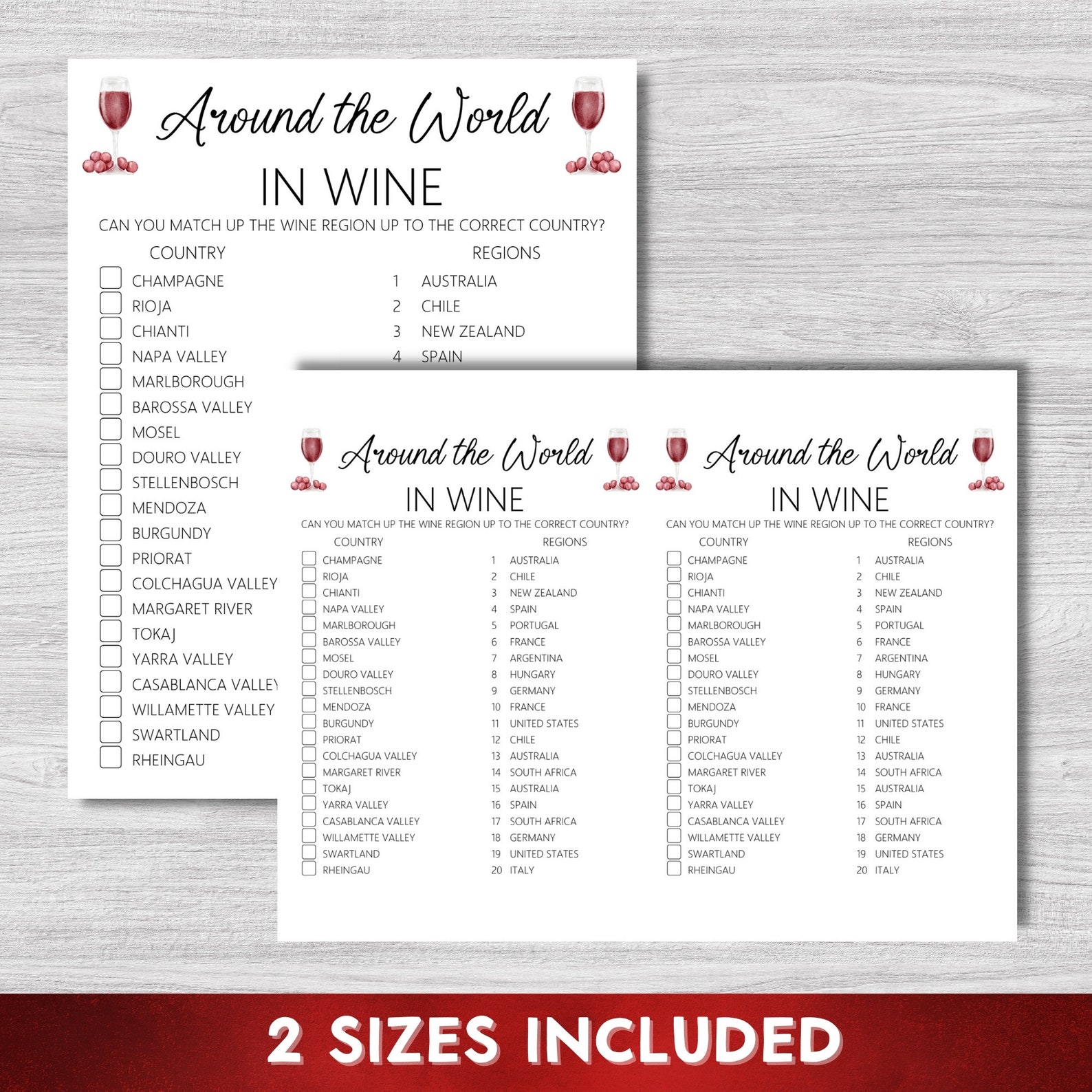 Wine Party Games, Girls Night Games, Wine Bingo, Winery Games, Wine ...