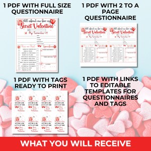 Secret Valentine Gift Exchange Ideas, Editable Template for Parties ...