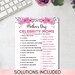 Printable Mother's Day Celebrity Moms Game, Famous Parents, Family Game ...