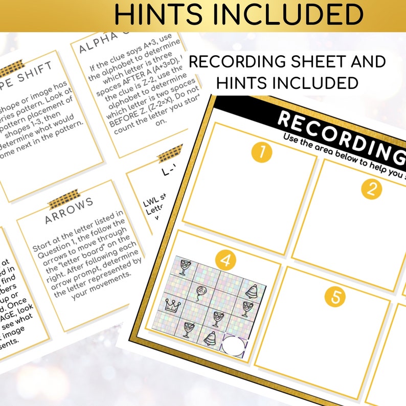 New Year Escape Room for Kids, New Year's Eve Escape Room Kit, Escape ...