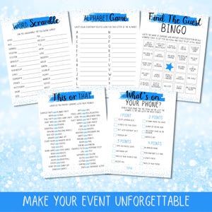 Teen Boy Birthday Party Games - Fun Editable Printable Activities for ...