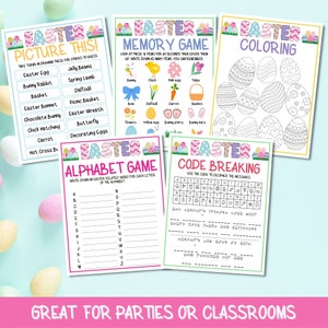 Easter Games for Kids, Easter Family Game, Easter Games Bundle ...