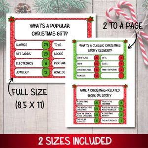 Christmas Friendly Feud Game, Fun Family Christmas Party Game ...