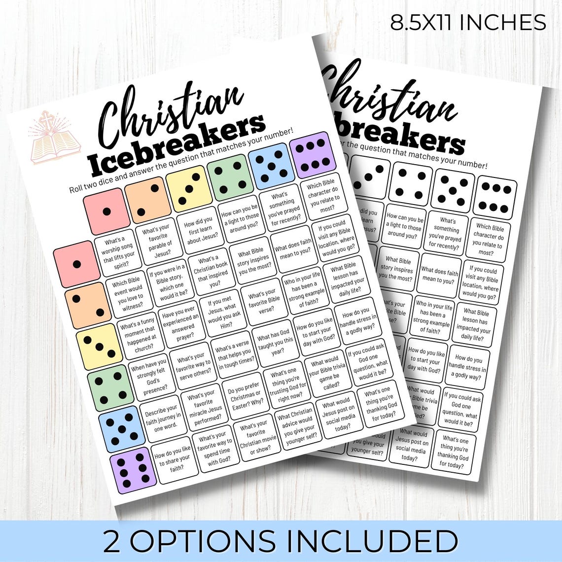 Christian Icebreaker Game - Printable Bible Conversation Starter - Fun ...