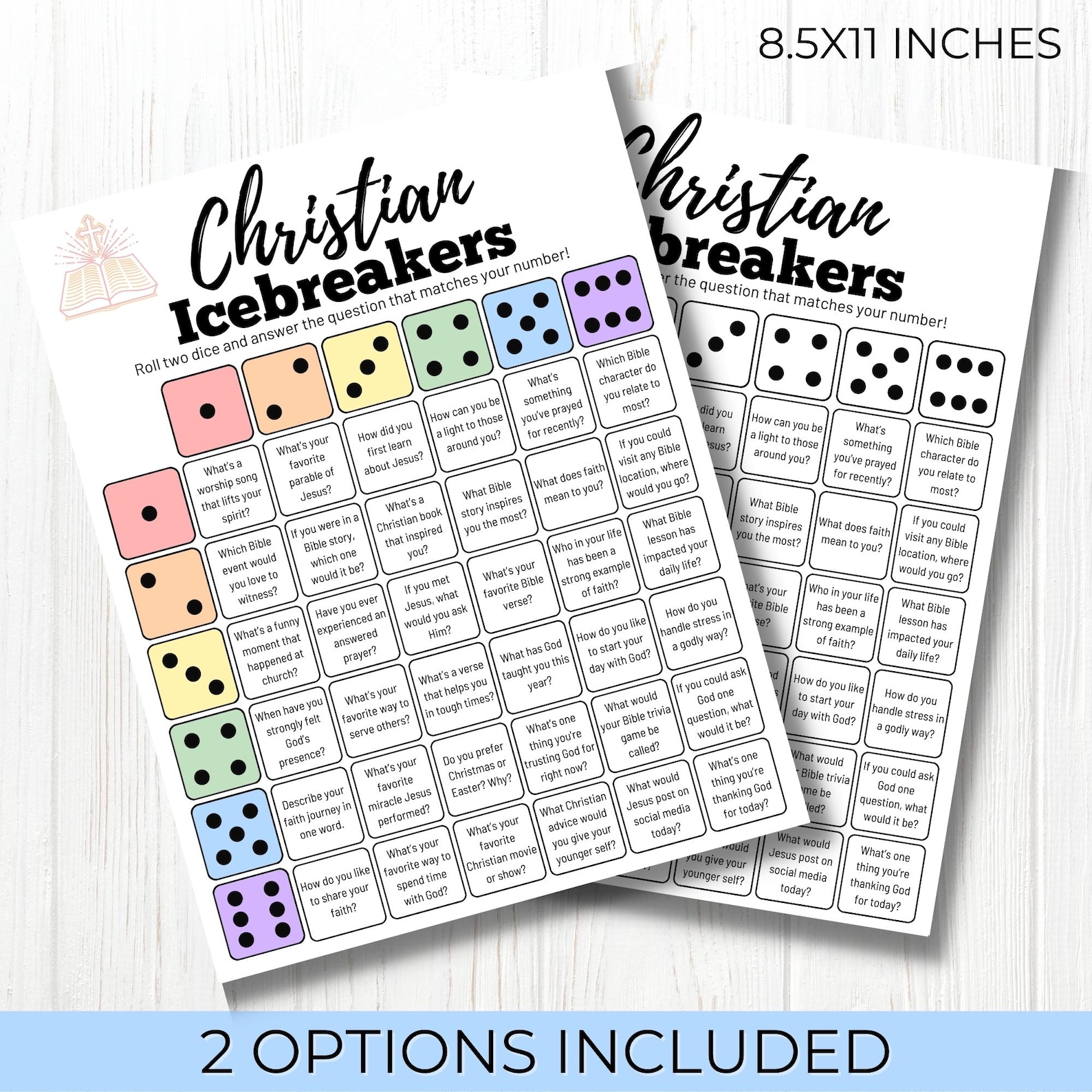 Christian Icebreaker Game - Printable Bible Conversation Starter - Fun ...