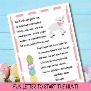Church Easter Treasure Hunt, Printable Scavenger Hunt for Kids, Sunday ...