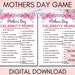 Printable Mother's Day Celebrity Moms Game, Famous Parents, Family Game ...