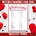 Printable Valentine's Day Around the World Party Game, Instant Download ...