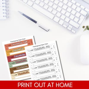 Thanksgiving Paper Chain, Gratitude Activity, Family Fun, Holiday ...