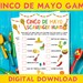 Cinco De Mayo Printable Scavenger Hunt, Fiesta Party, Family Game Night ...