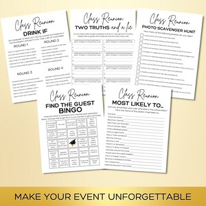 Class of 2004 Reunion Games, Class Reunion Ideas, High School Reunion ...