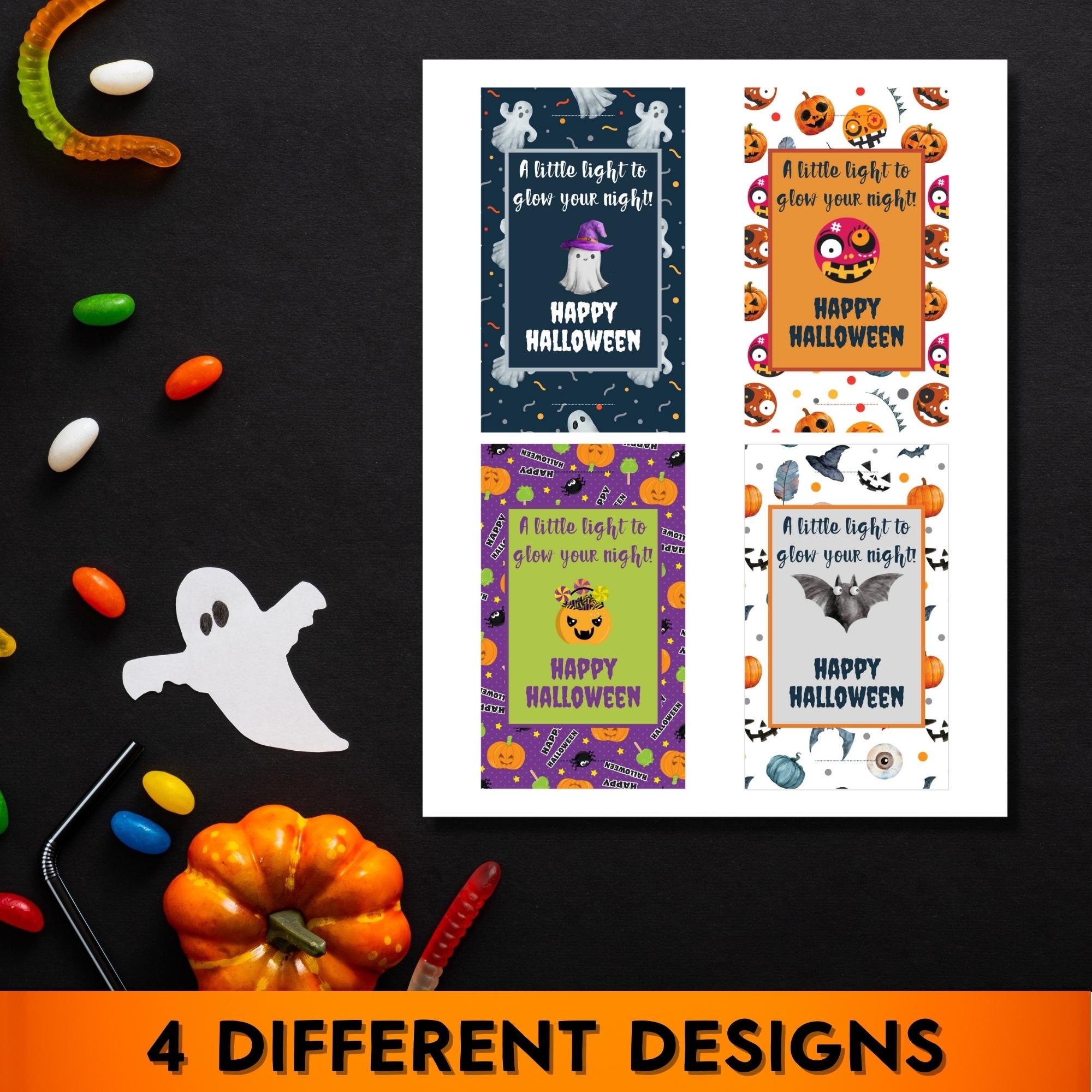 Halloween Glow Stick Tag Printable A Little to Glow Your - Etsy