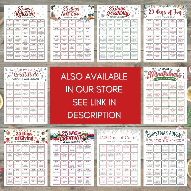 Christmas Advent Calendar – 25 Days of Faith – Editable Printable ...