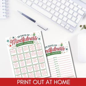 Mindfulness Advent Calendar, 25 Days of Mindful Activities for a ...
