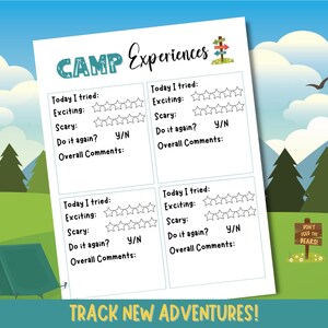 Printable Camp Letter for Kids, Summer Camp Stationery Set, Fill-in-the ...